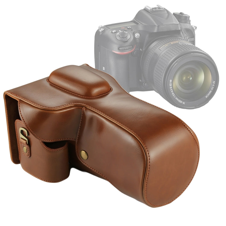 Full Body Camera PU Leather Case Bag for Nikon D7200 / D7100 / D7000
