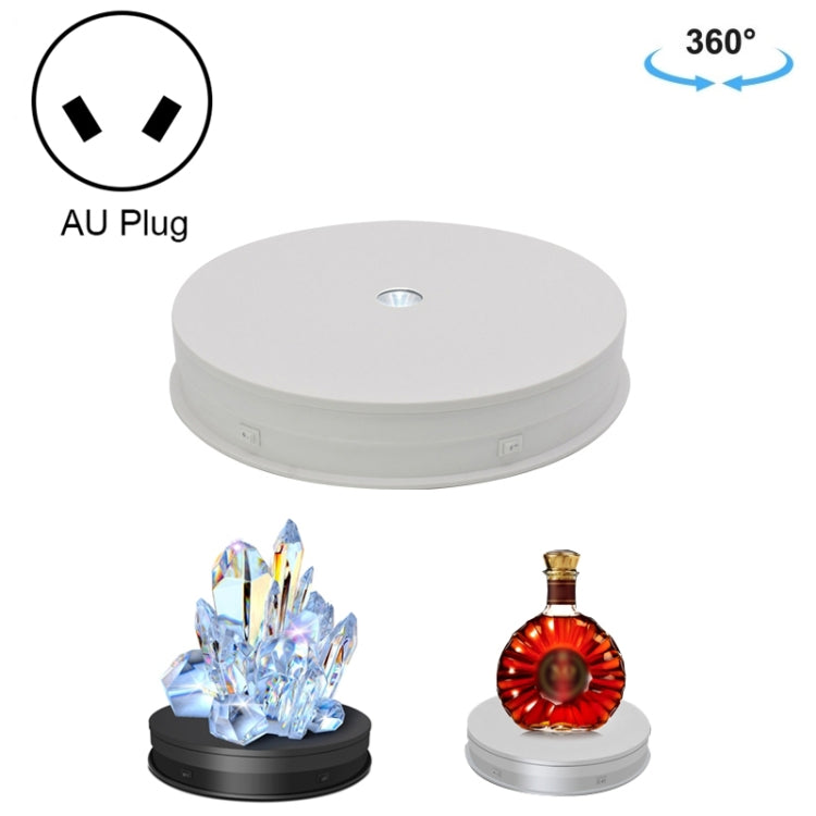 30cm Electric Rotating Turntable Display Stand LED Light Video Shootin
