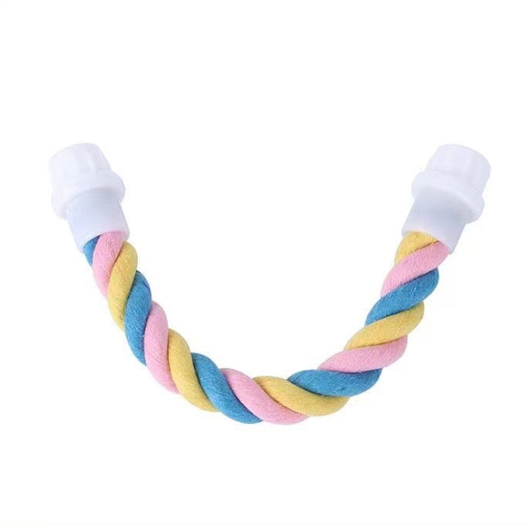 Parrot Climb Cotton Rope Bird Toy Macaron U-Type Bird Standing Pole, S