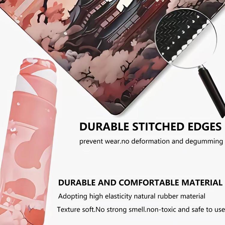 Stain-Resistant Ancient Landscape Mouse Pad, E-Sports Gaming Keyboard